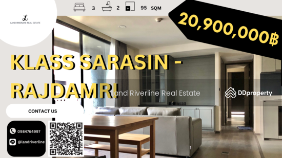 Klass Sarasin-Rajdamri, กรุงเทพ, 229 Sarasin Road, ลุมพินี, ปทุมวัน, กรุงเทพ, 95 ตร.ม., คอนโด ...
