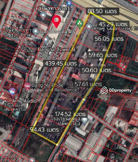 ขายที่ดินบางนา-ตราด กม.6-7 ขนาด 27-2-42 ไร่, Samut Prakan, 1 --, Bang Kaeo, Bang Plee, Samut ...