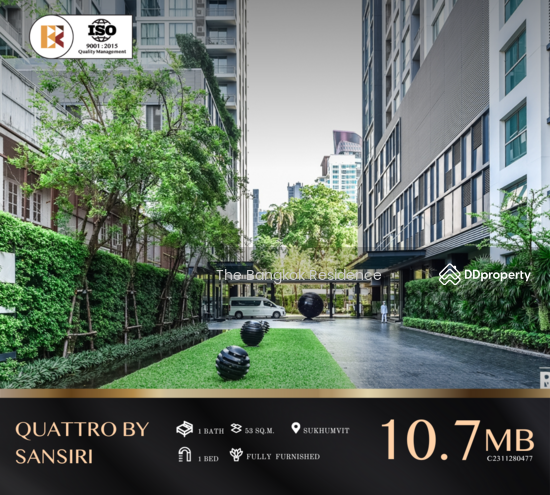 Quattro by Sansiri, Bangkok, 134 Thong Lo 4 Alley, Khlong Tan Nua, Watthana, Bangkok, 1 Bedroom ...