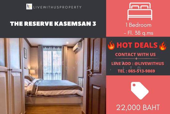The Reserve Kasemsan 3, Bangkok, 8 Kasemsan Road, Wang Mai, Pathum Wan, Bangkok, 1 Bedroom, 38 ...