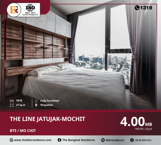 The Line Jatujak-Mochit, Bangkok, Phaholyothin Road, Jom Phon, Chatuchak, Bangkok, 1 Bedroom, 27 ...