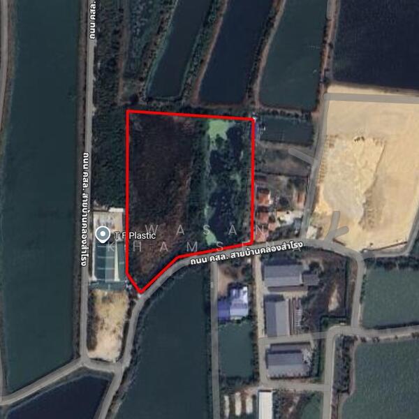 Land for sale, 15 rai, purple layout, Bangna-Trad Km. 23,Bang Sao Thong District, Samut Prakan ...