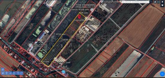 Green land for sale on Suwinthawong Road, Pongpol area 22-2-25.5 rai ...