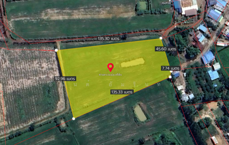 Land for sale 6 rai, Si Maha Phot District, Prachinburi Province, near ...