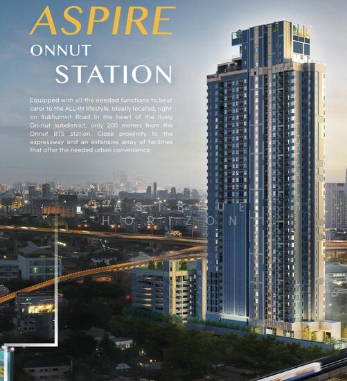 Aspire Onnut Station, Bangkok, Sukhumvit Road, Phra Kanong, Khlong Toei, Bangkok, 2 Bedrooms, 53 ...