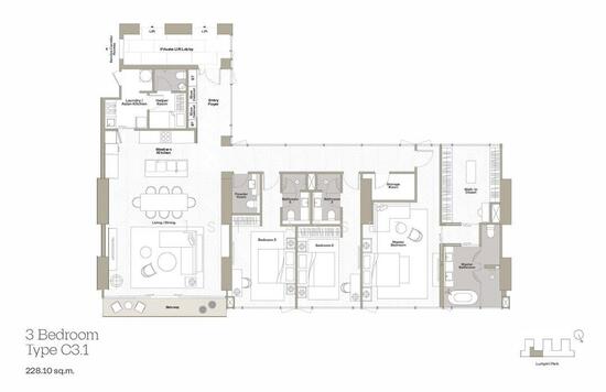 Dusit Central Park (Residences), Bangkok, 946 Rama 4 Road, Silom, Bang ...